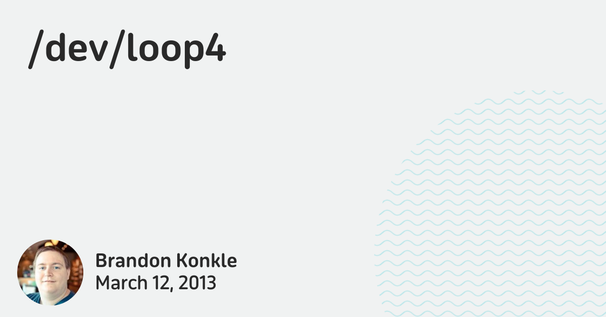 /dev/loop4 | Lincoln Loop