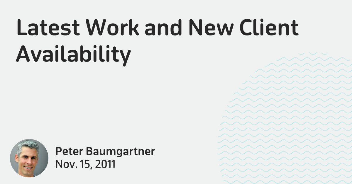 Latest Work and New Client Availability | Lincoln Loop